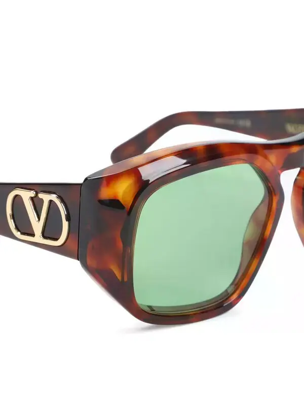 Valentino Garavani Vlogo Geometric-frame Sunglasses