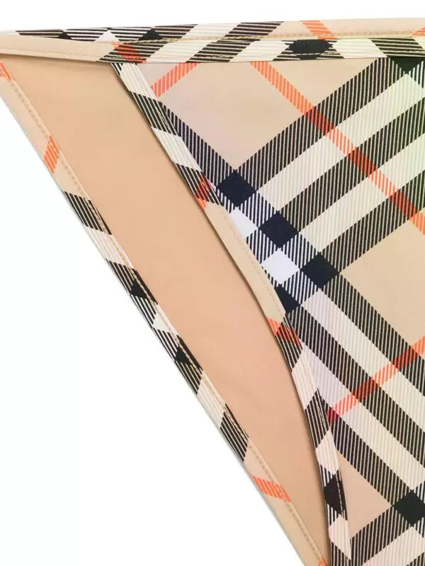 Burberry Check Bikini Bottoms - Neutrals