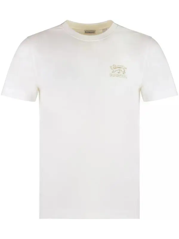 Burberry Embroidered-logo T-shirt - White