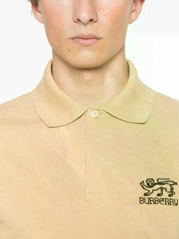Burberry Cotton Polo Shirt - Neutrals