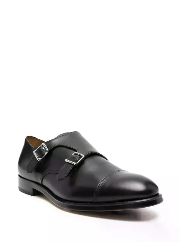 DOUCAL'S Double-buckle Monk Shoes