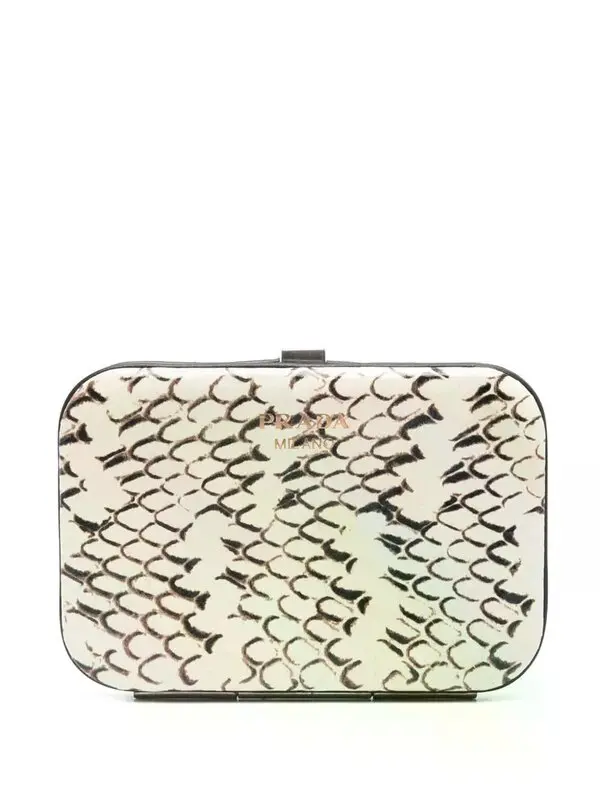 Prada Rigid Card Holder - White