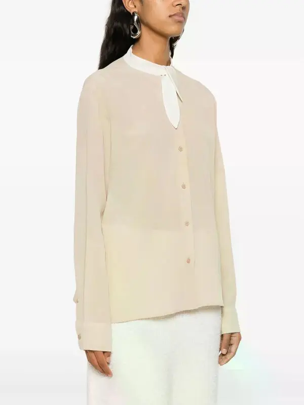 Prada Triangle-logo Crepe Shirt