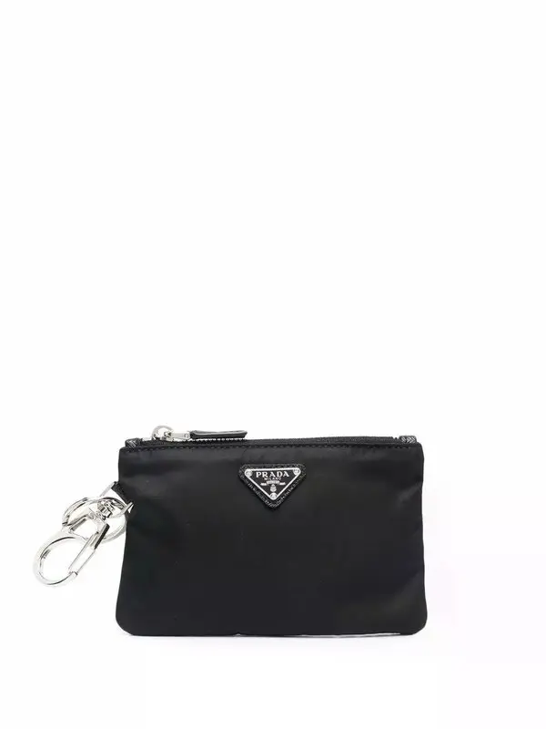 Prada Triangle-logo Pouch - Black