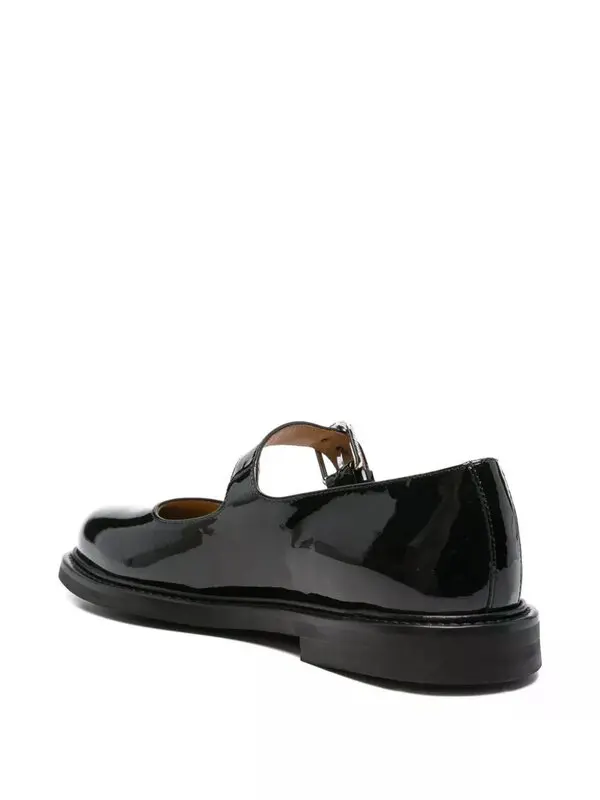 Kenzo Patent Leather Smile Buckle Loafers