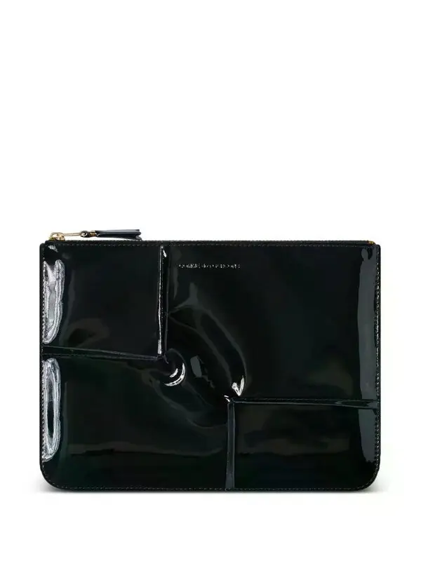 Comme Des Garçons Debossed-logo Wallet - Black