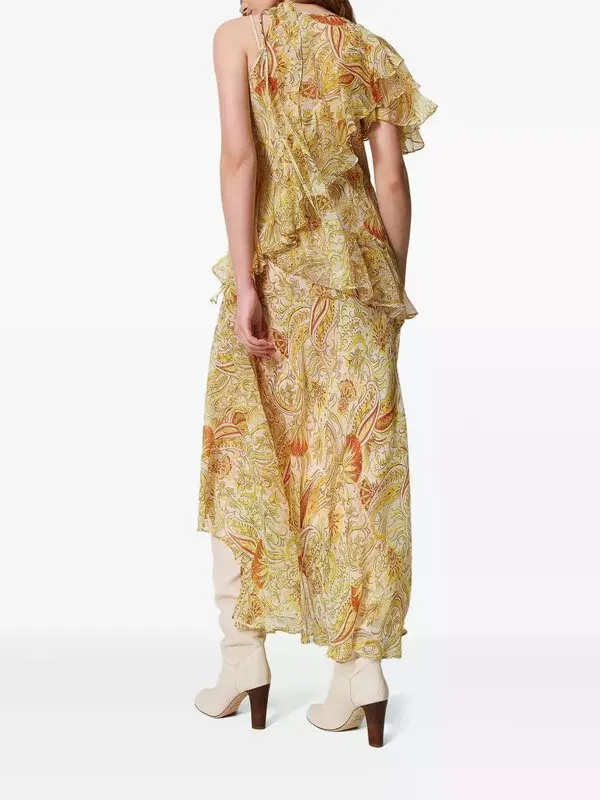 TWINSET Asymmetric Halterneck Dress