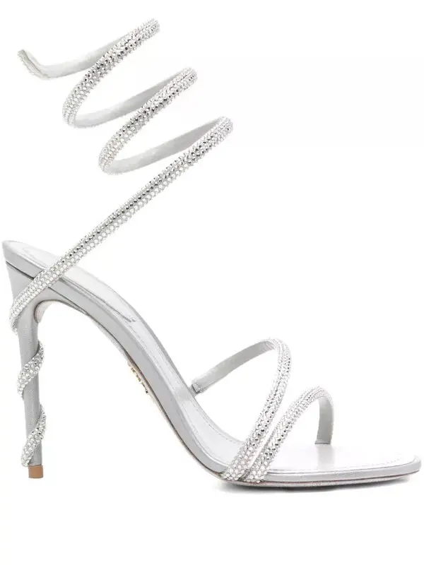 Rene Caovilla 105mm Margot Sandals - Grey