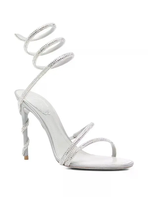 Rene Caovilla 105mm Margot Sandals - Grey