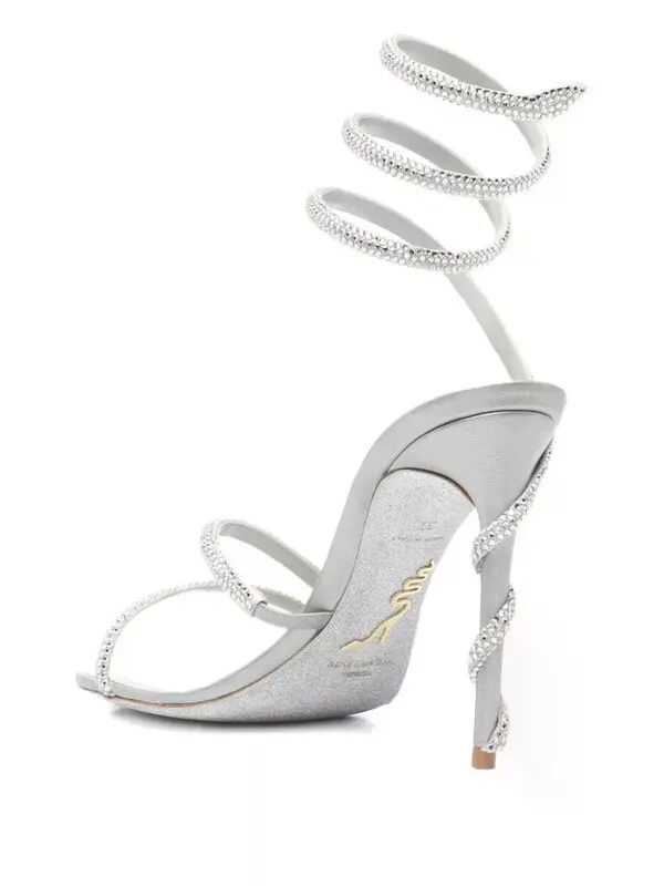 Rene Caovilla 105mm Margot Sandals - Grey