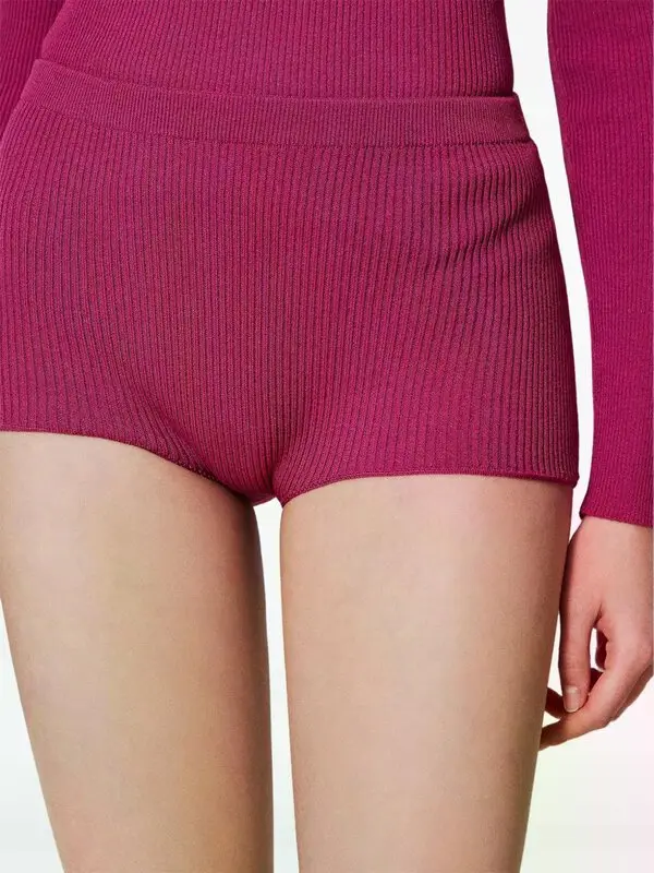 TWINSET Knitted Shorts - Red