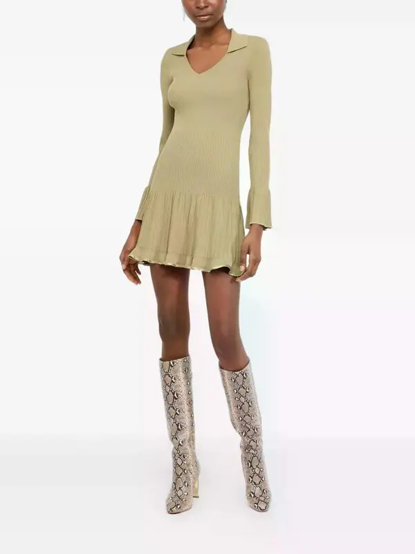 anna october knitted dress Anna October - Women's Rivoli Open Back Midi Casual Dress - White main image 0