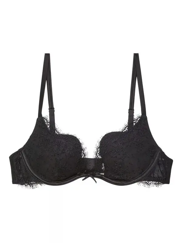 Fleur Du Mal Lace Underwired Bra - Black