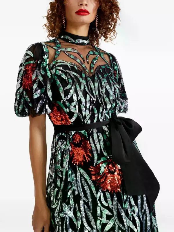 TEMPERLEY LONDON Sequin-embellished Midi Dress