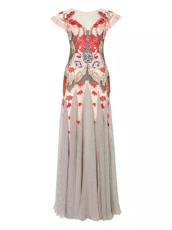TEMPERLEY LONDON Remi Embroidered Maxi Dress
