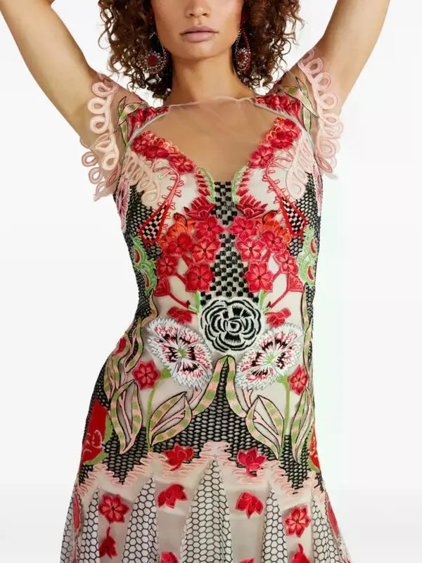 TEMPERLEY LONDON Remi Embroidered Maxi Dress