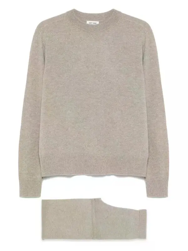 Soft Goat Knit Cashmere Set Jumper And Trousers