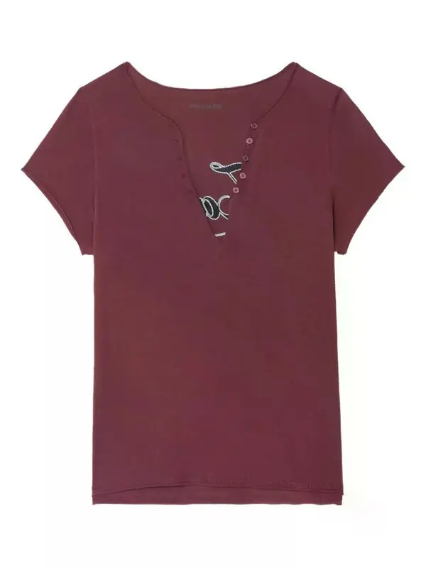 Zadig&Voltaire Crystal-embellished T-shirt
