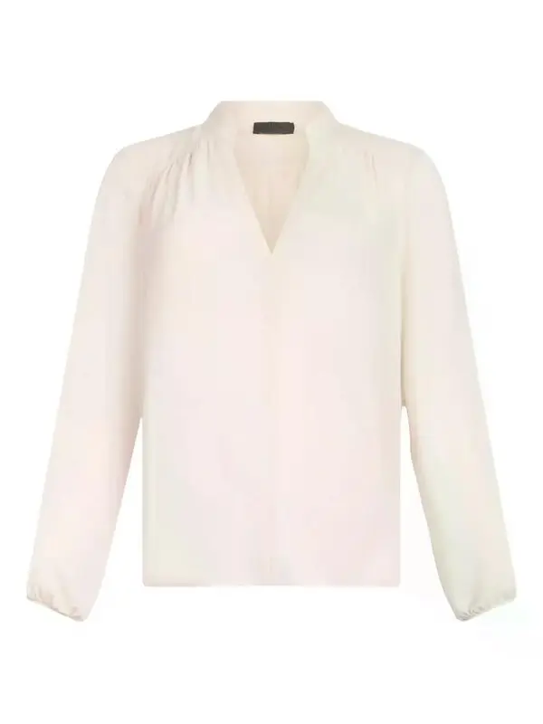 Liu Jo Mandarin-collar V-neck Blouse