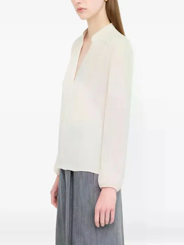 Liu Jo Mandarin-collar V-neck Blouse