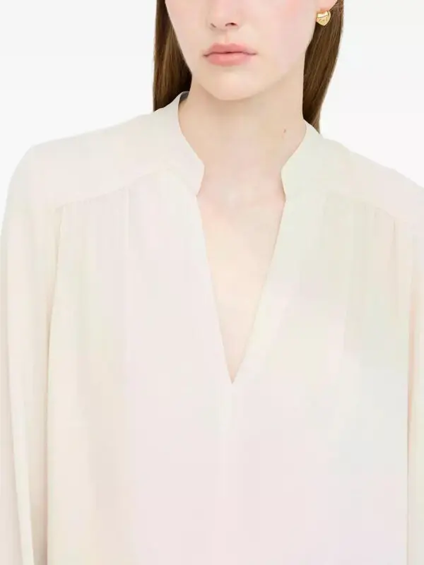 Liu Jo Mandarin-collar V-neck Blouse