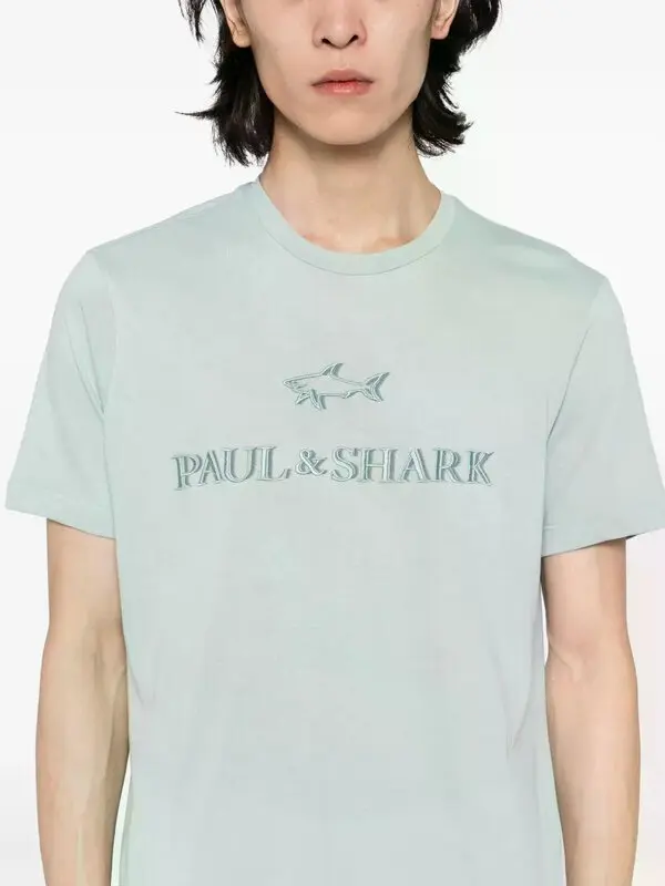 Paul & Shark Logo-embroidery T-shirt