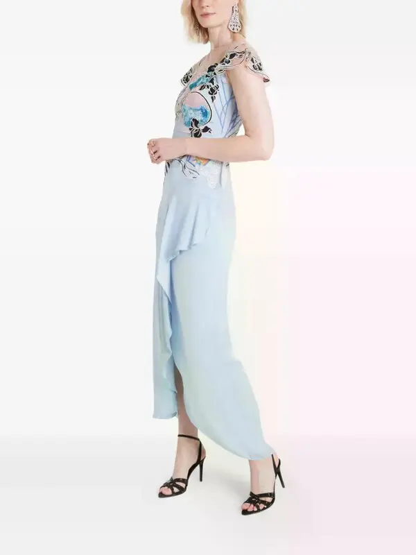 TEMPERLEY LONDON Gracia Ruffle Sequin-embellished Dress