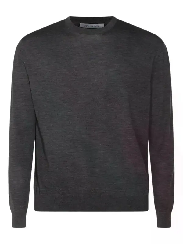 Malo Crew-neck Wool Sweater - Grey