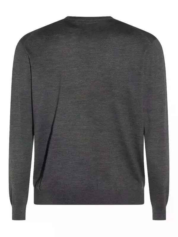 Malo Crew-neck Wool Sweater - Grey