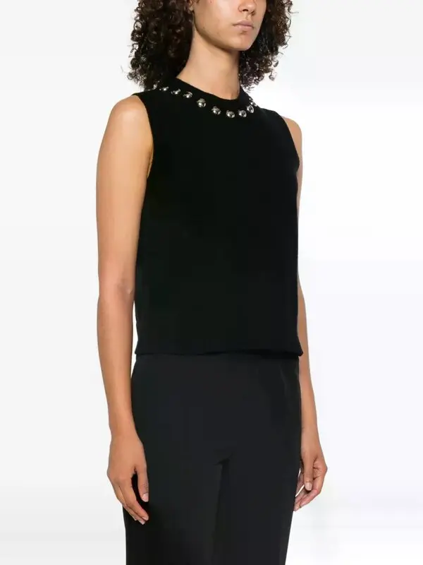 ERMANNO FIRENZE Embellished Sleeveless Top