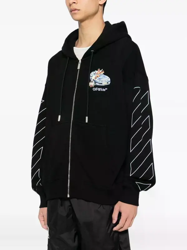 Off-White Graphic Print Hoodie