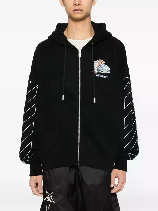 Off-White Graphic Print Hoodie