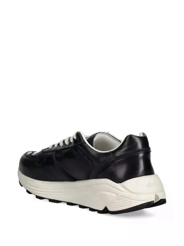 COMMON PROJECTS Premium Runner Leather Sneakers - Black