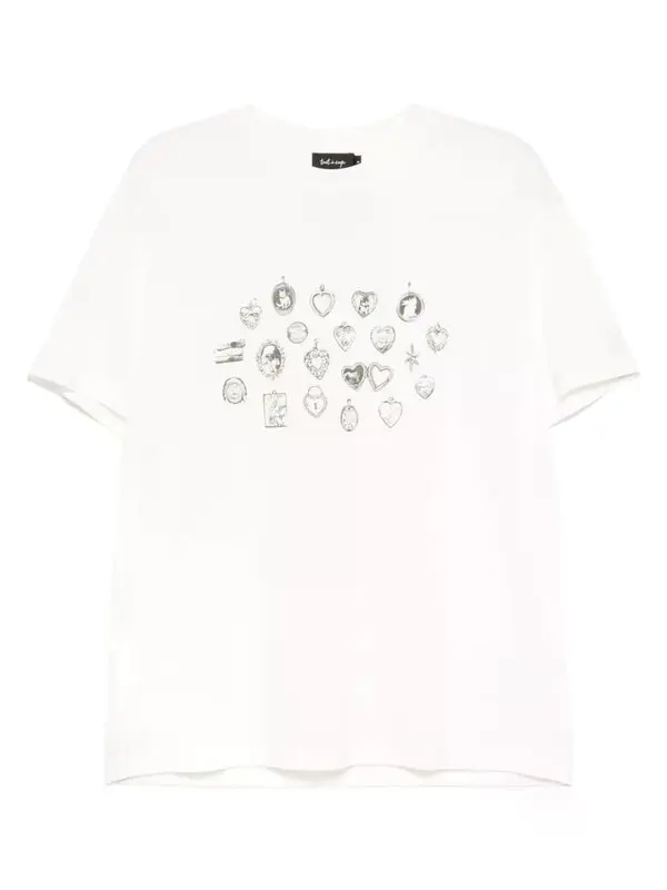 TOUT A COUP Graphic-print T-shirt - White