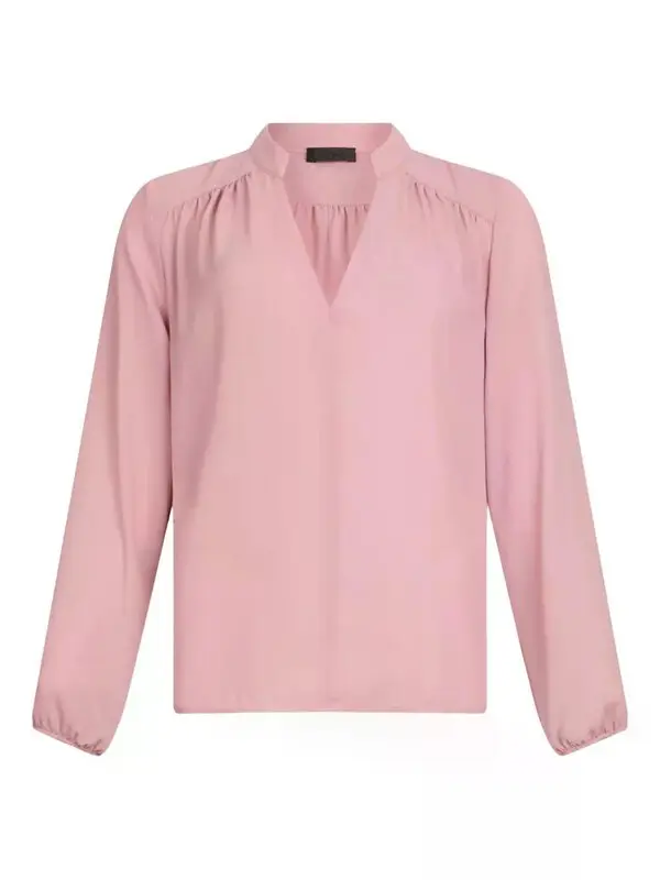 Liu Jo Mandarin-collar V-neck Blouse