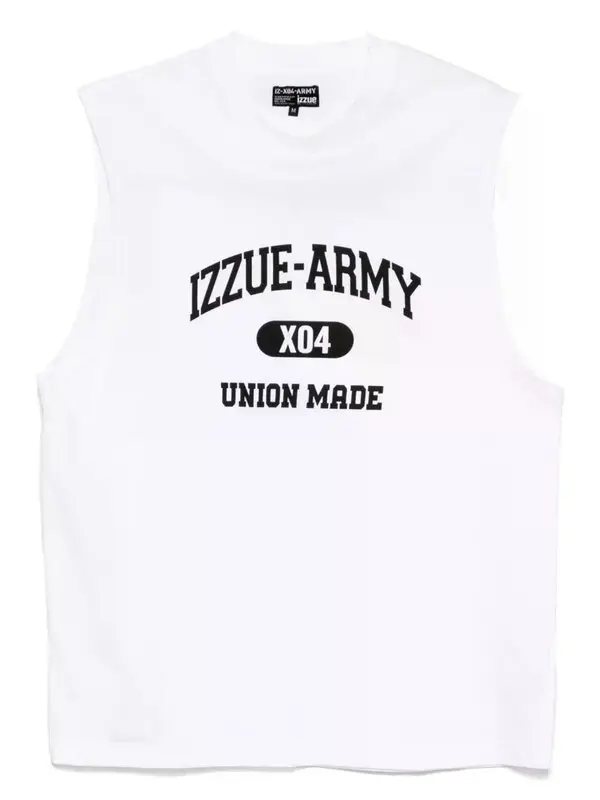 Izzue Logo-print Sleeveless Top - White