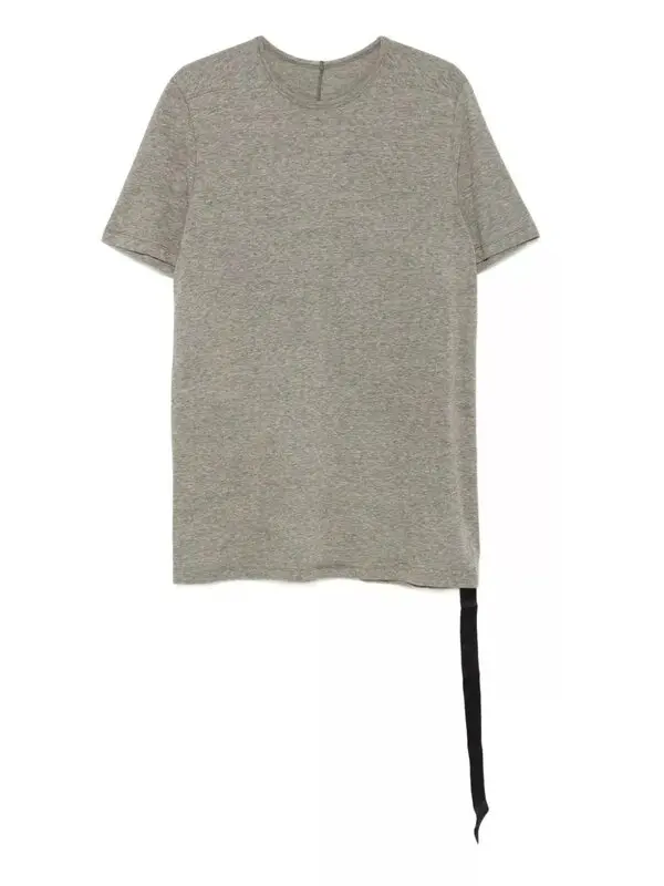 Rick Owens Side-tie Cotton T-shirt - Grey