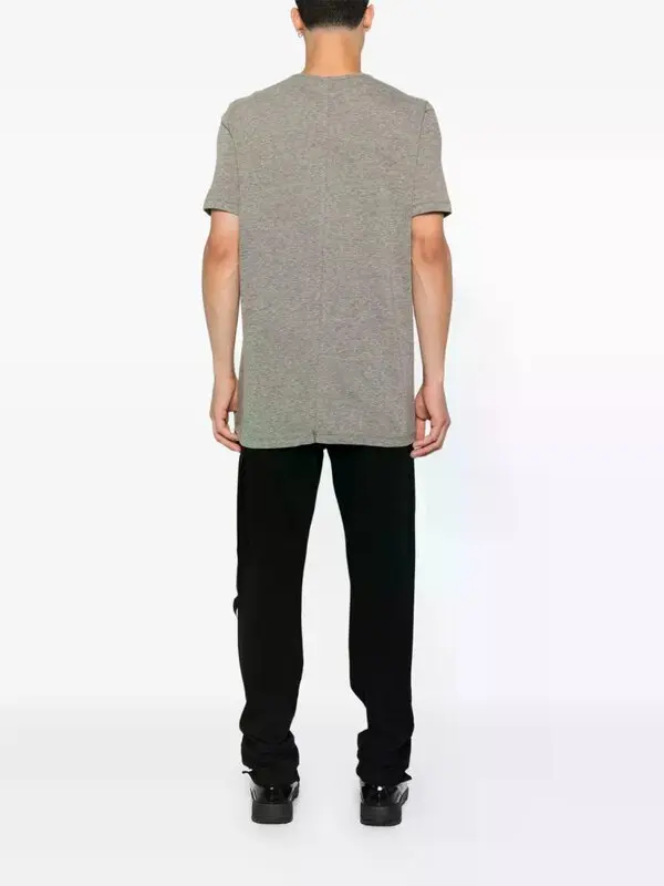 Rick Owens Side-tie Cotton T-shirt - Grey