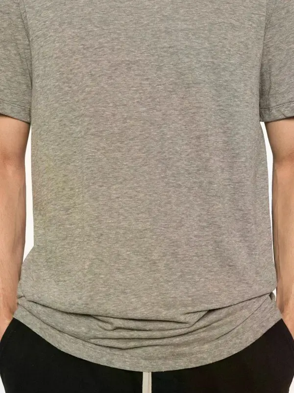 Rick Owens Side-tie Cotton T-shirt - Grey
