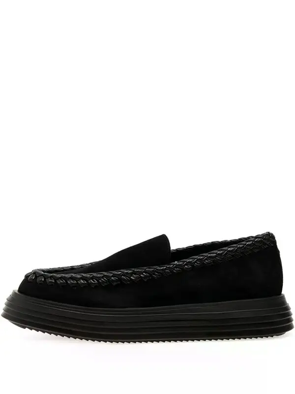 THE ANTIPODE Braided-trim Platform Loafers