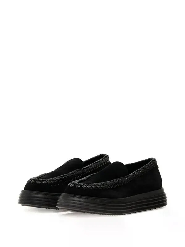 THE ANTIPODE Braided-trim Platform Loafers