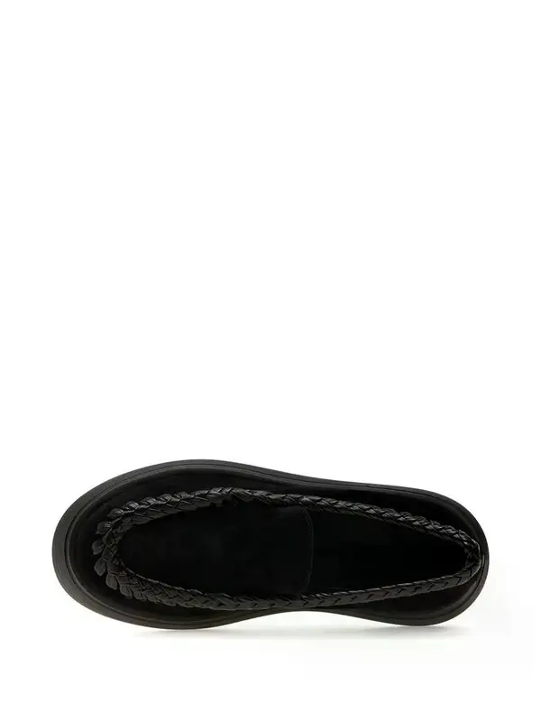 THE ANTIPODE Braided-trim Platform Loafers