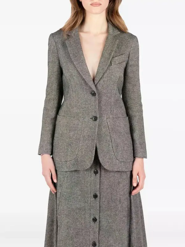 SOCIETE ANONYME Herringbone-pattern Jacket