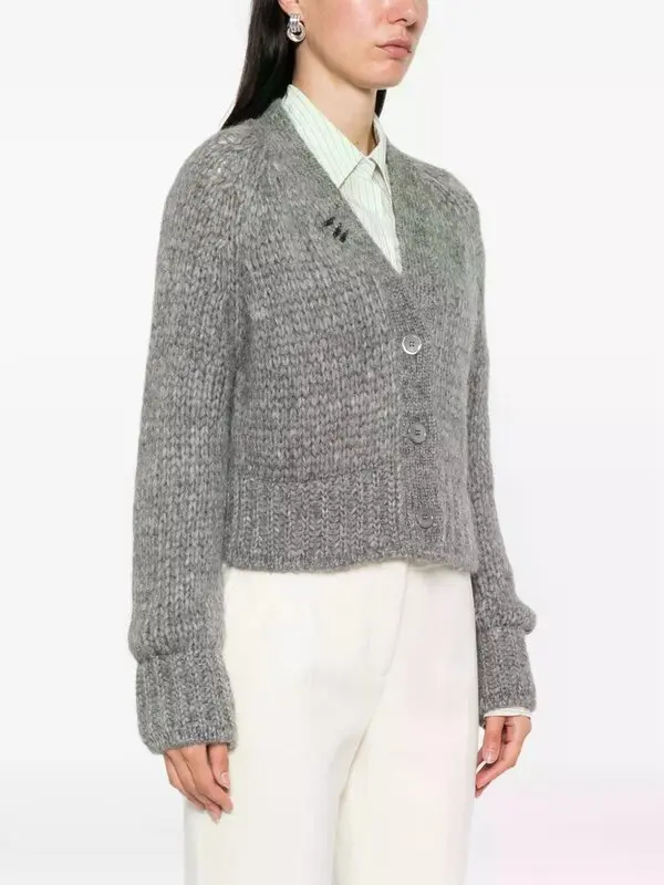 Ermanno Scervino Button-embellished Knit Cardigan