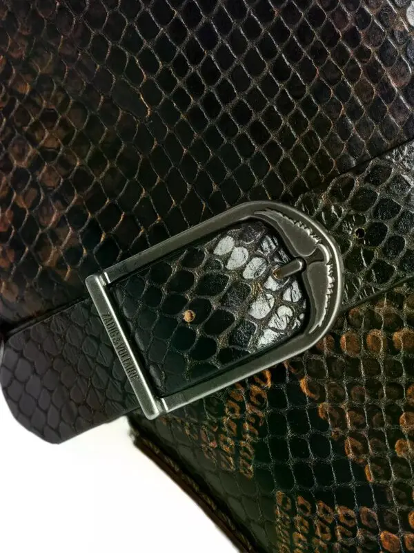 Zadig&Voltaire Snakeskin-effect Buckle Boots - Black