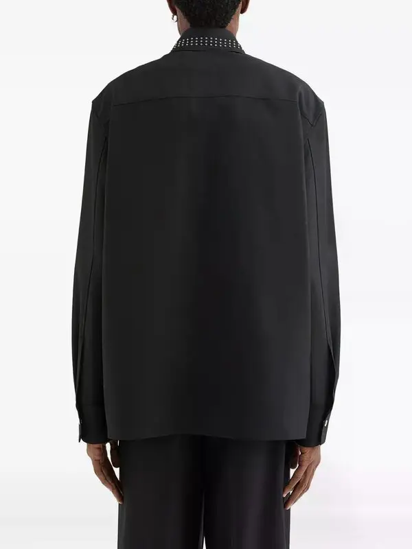 JIL SANDER Wool Shirt - Black