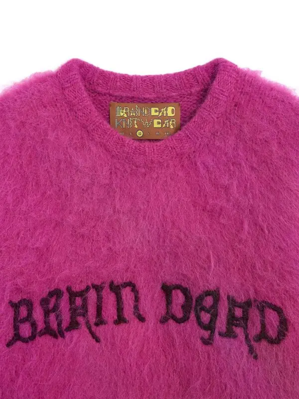 BRAIN DEAD Logo-embroidered Jumper