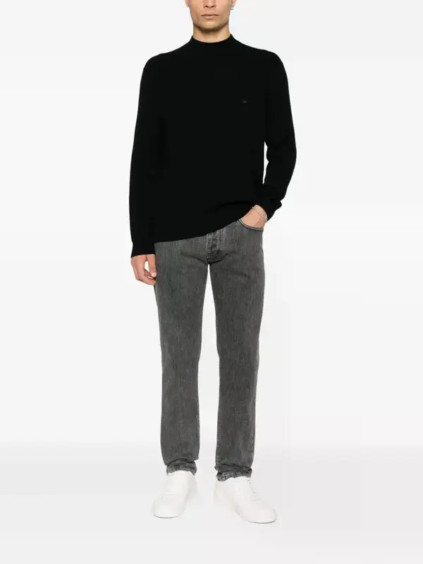 Emporio Armani Ribbed Crew-neck Sweater