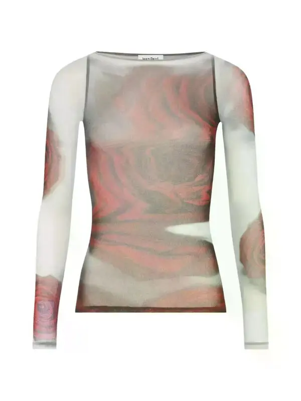 JEAN PAUL GAULTIER Roses Print Top - Red