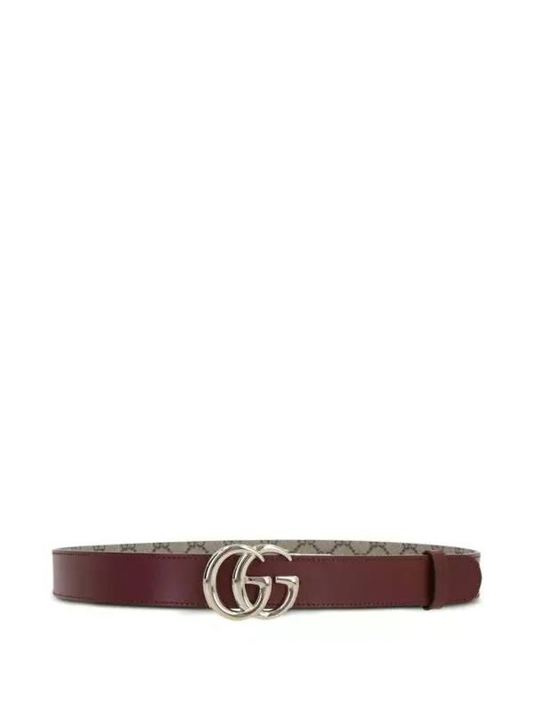 Gucci Signature Double G-buckle Reversible Belt - Brown